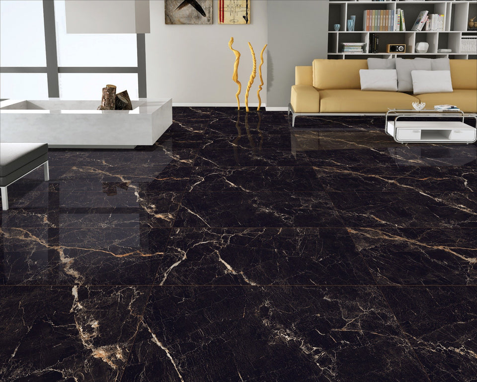 Titanium Gold High Gloss Porcelain Tile – Elite Tiles