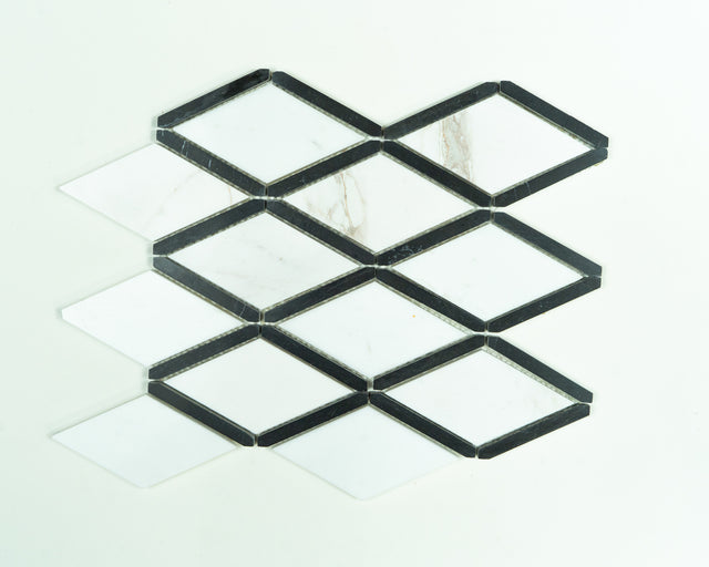 DIAMOND MIRROR MARBLE MOSAIC – Elite Tiles